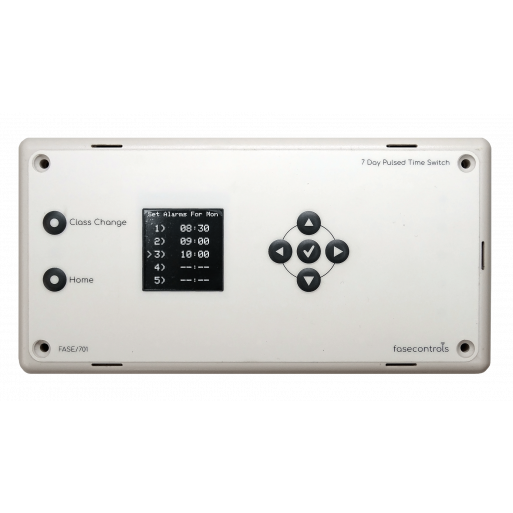 Fase/701/EXT Class Change Timer Controller. Class Change Time Clock